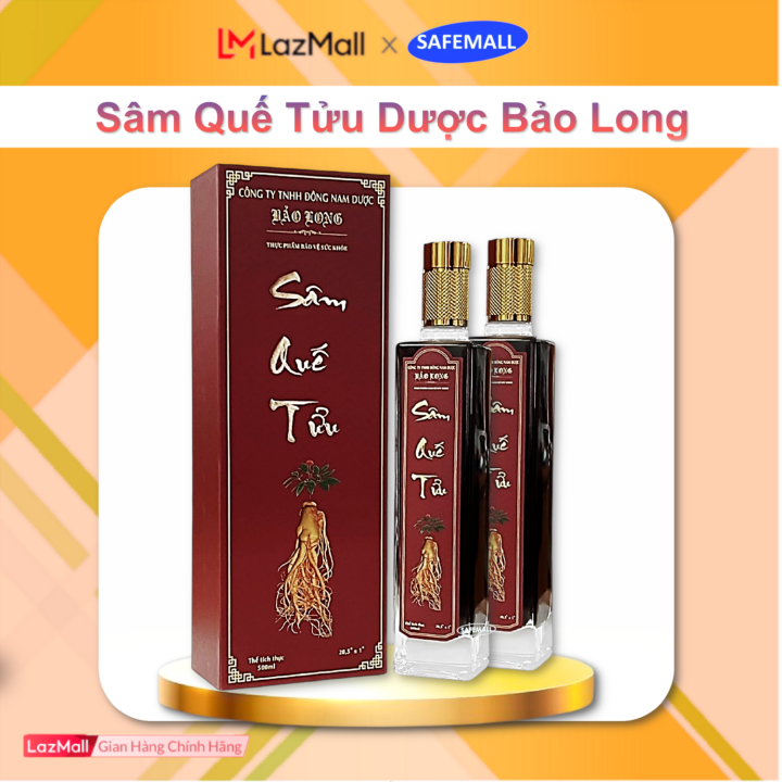 Hộp 2 chai Sâm quế tửu Dược Bảo Long - Hỗ trợ bổ thận tráng dương hiệu ...