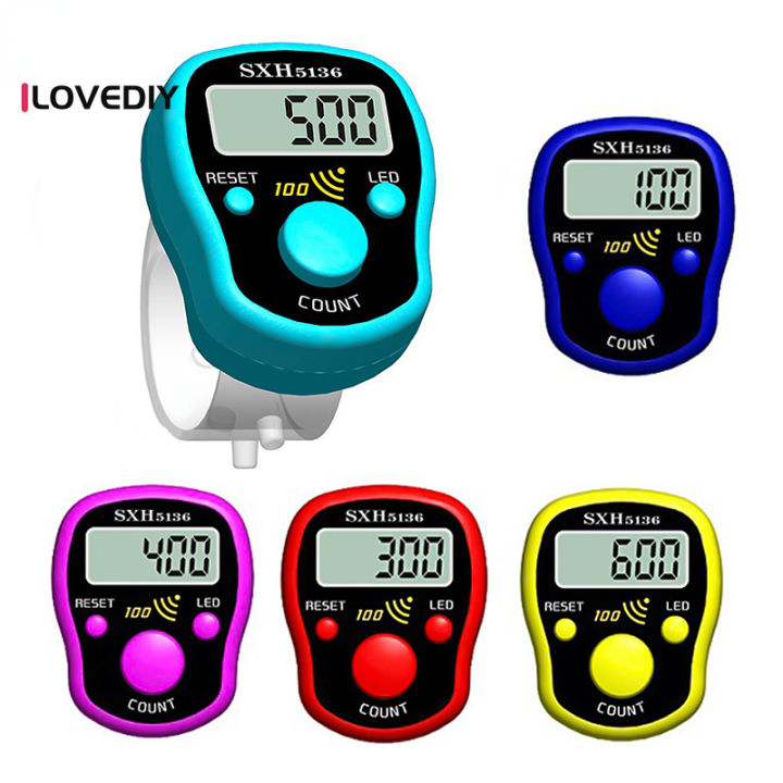 LED Electronic Plastic Digital Muslim Counter Tasbeeh Tasbih Finger ...