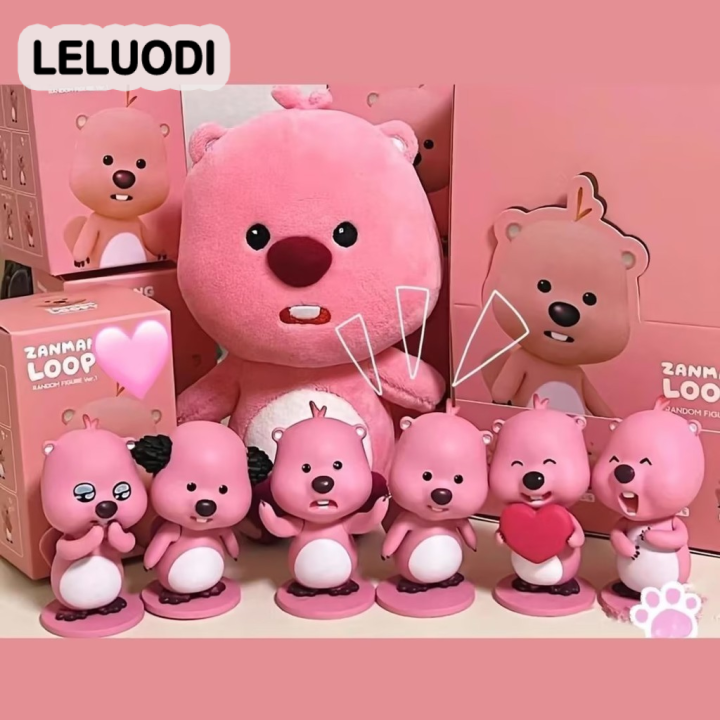 LELUODI น่ารักตาบอด Loopy Beaver Desktop Art ตกแต่งการ์ตูนตกแต่งตาราง ...