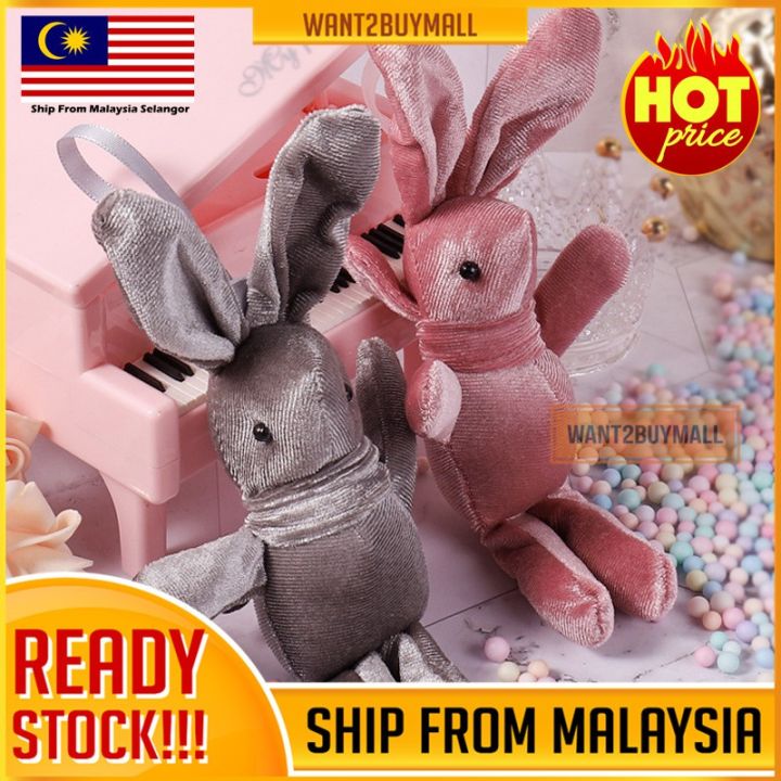🇲🇾 🐇 20cm BUNNY Plush Bear Doll Rabbit Teddy Bear Soft Wedding Doorgift ...