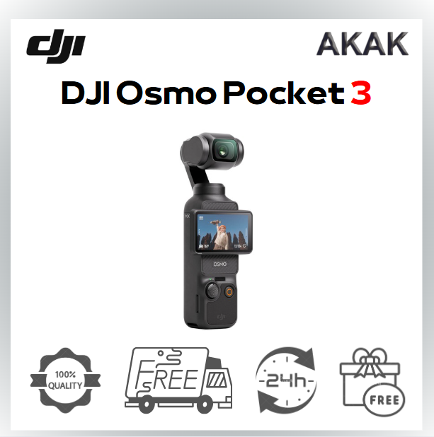 DJI Osmo Pocket 3 - Handheld 1-Inch CMOS & 4K/120fps | 2-Inch Rotatable Screen & Smart ...