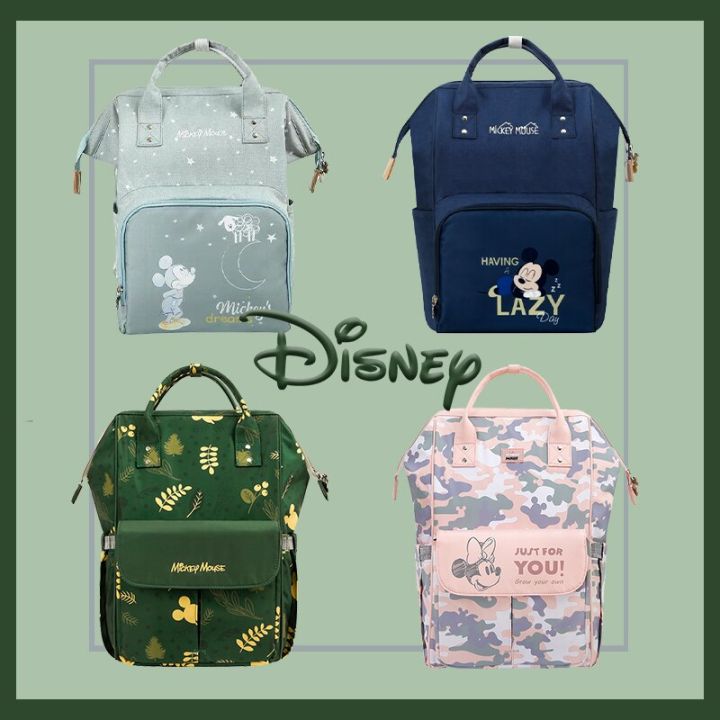 กระเป๋าโทรออก USB ของ Disney Tas Ransel Bayi แม่ Tas Bersalin กันน้ำ ...