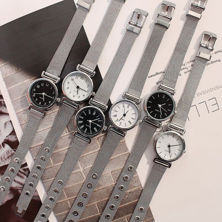 [COD] Korea-style Stainless Steel Hand Clock for Analogical Women ...
