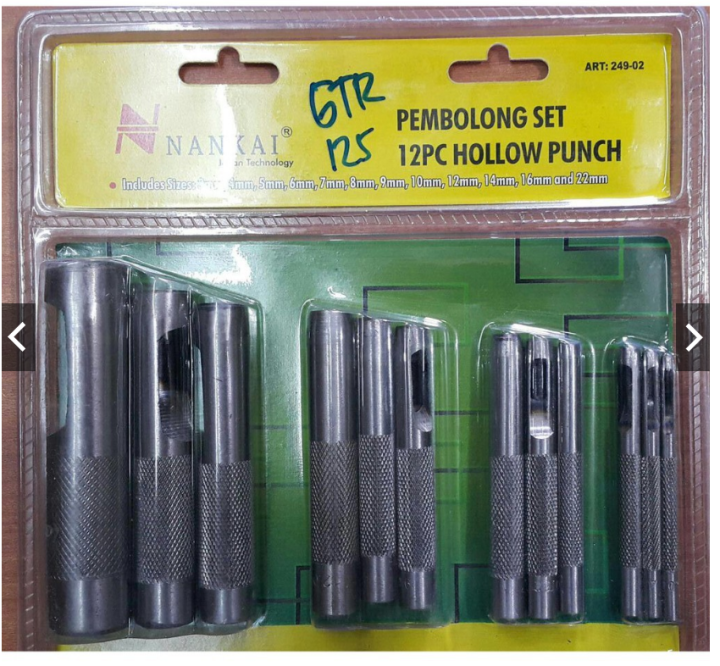 Plong Set 12pcs Nankai / Pembolong / Hollow Punch 12 pcs | Lazada Indonesia