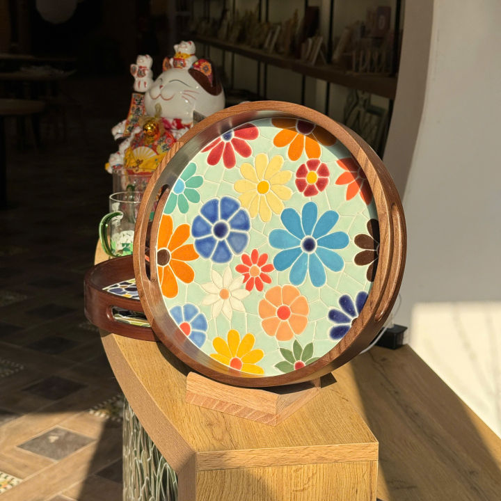 Khay Trà Gốm Mosaic | Lazada.vn