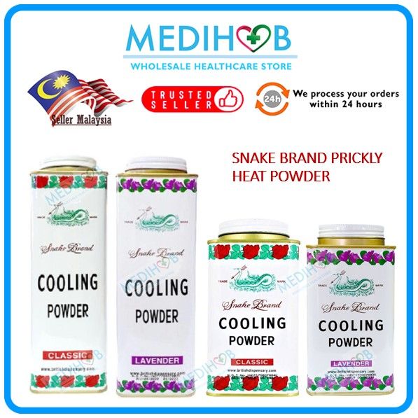 Snake Brand Classic/Lavender Prickly Heat Cooling Powder 150g/300g ...