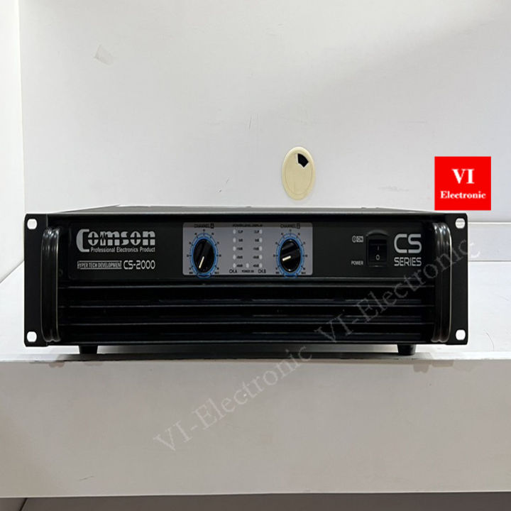 เครื่องขยายเสียงComson Cs-2000 420W+420W ขับดอก 12 นิ้ว ถึง 15 นิ้ว ได้4ใบ รับประกัน 1 ปี จากผู้ ...