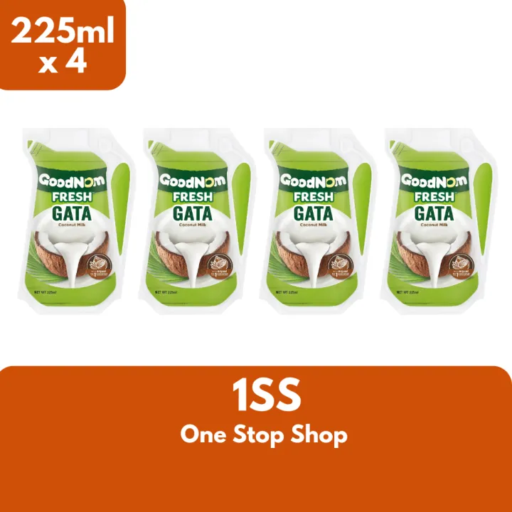 Goodnom Fresh Gata Coconut Milk 225ml x 4 | Lazada PH