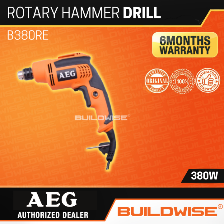 AEG Rotary Hammer Drill 380W B380RE「BUILDWISE®」 | Lazada PH