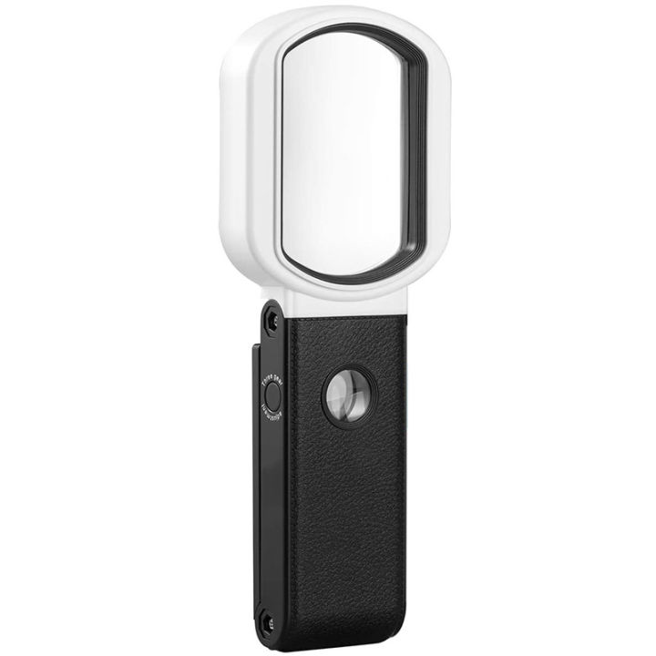 Magnifying Glass with Light, 25X 10X Rechargeable Handheld and Standing ...