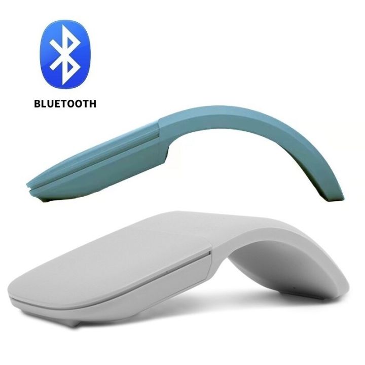 Bluetooth 4.0 /5.0 Folding Wireless Mouse Arc Touch Roller Computer ...