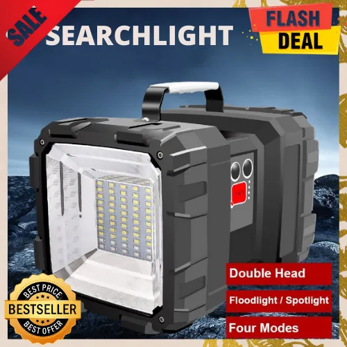 Best Quality Heavy Duty Super Bright LED Waterproof Rechargeable Double ...