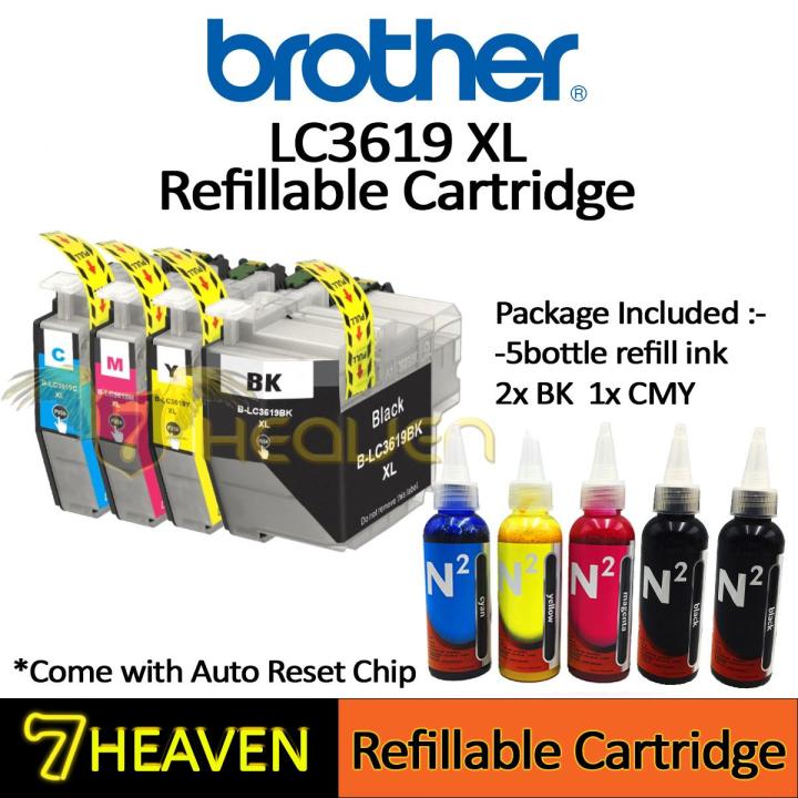 LC3619xl LC3617 Ink Cartridge Short CISS with Pigment Ink for MFC ...