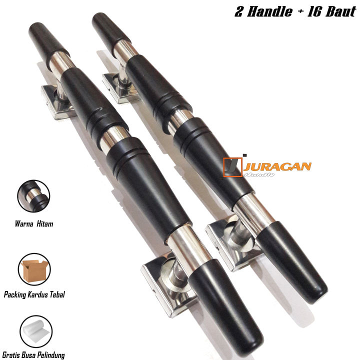 Pegangan Pintu Rumah 2 Pull Handle Kayu 45 cm - Handle Pintu 2 Lengkap ...