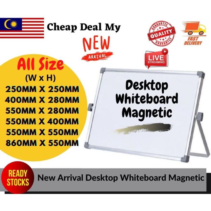 Desktop Whiteboard Magnetic / table whiteboard magnetic (ALL SIZE) | Lazada