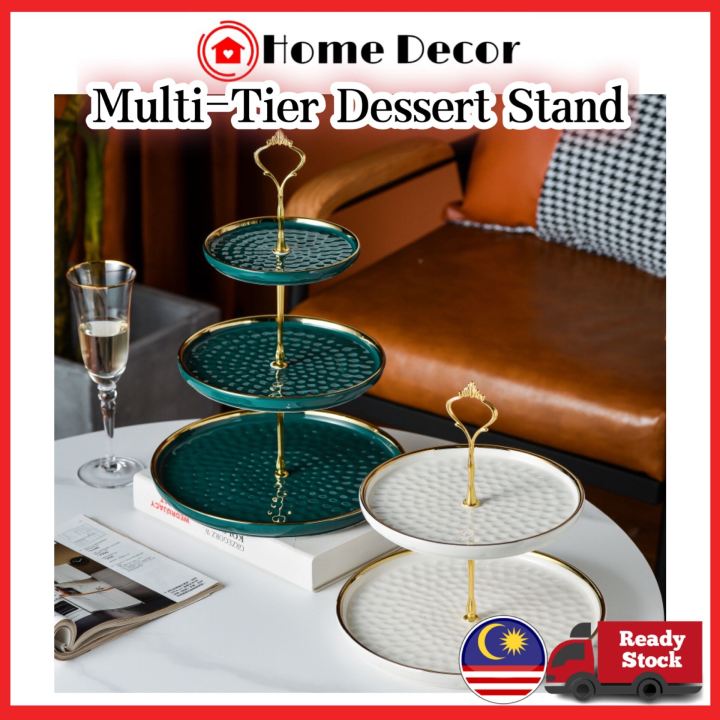 HomeDecorMy Multi-Layer 3 Tier 2 Tier Dessert Tray 3 Layer Food Tray ...
