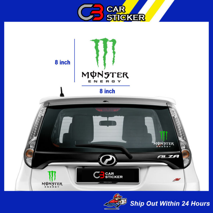 Monster energy car sticker / cs430 | Lazada