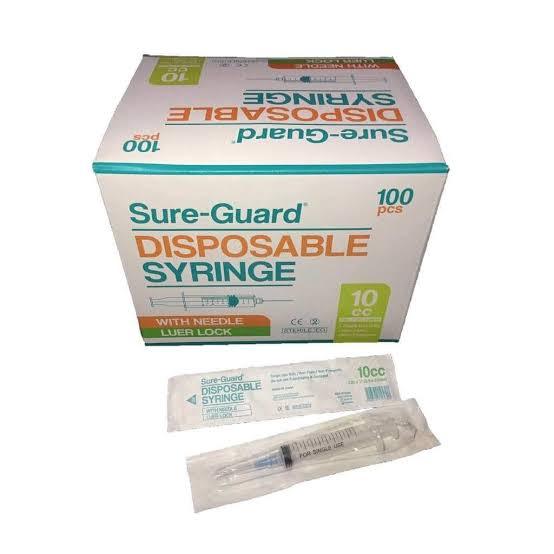 Sureguard Syringe 10cc 100 Pieces | Lazada PH