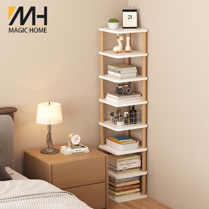 Magic Home Corner Storage Rack Floor narrower high Space Savers Bedside ...