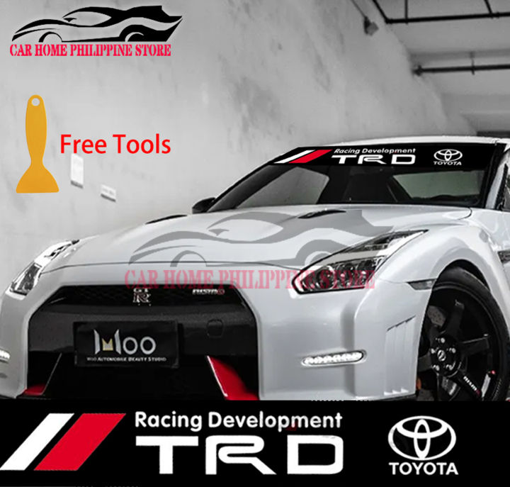 TRD TOYOTA windshield sticker A-3 | Lazada PH