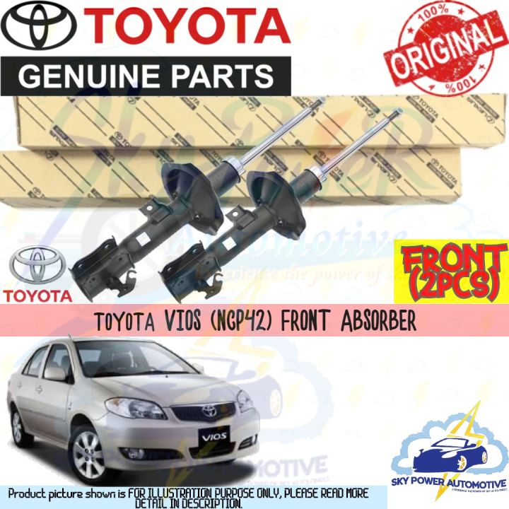 TOYOTA VIOS (NCP42) 100% ORIGINAL (GENUINE) SHOCK ABSORBER (FRONT 2PCS ...