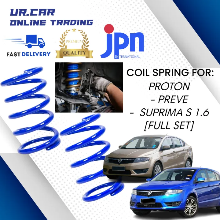 JPN COIL SPRING PROTON PREVE , SUPRIMA S 1.6 FULL SET (FRONT / REAR ...