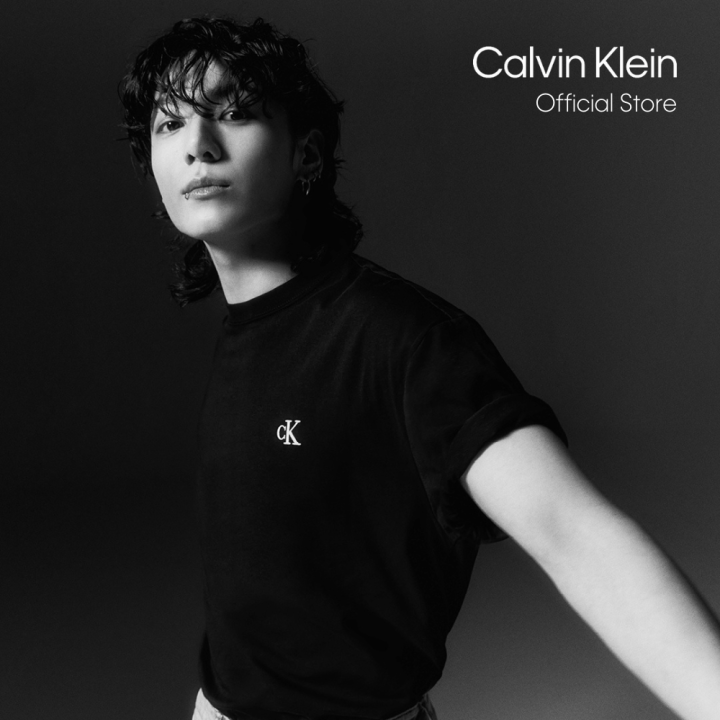 CALVIN KLEIN เสื้อยืดผู้ชาย ทรง Relaxed รุ่น 40HM229 BAE - สีดำ ...