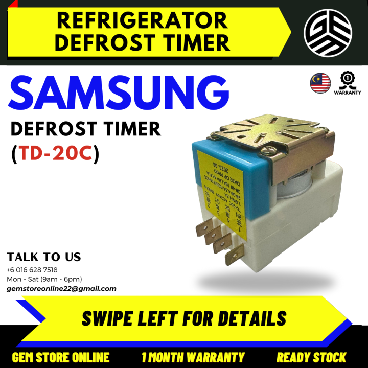 (TD-20C) SAMSUNG Refrigerator Defrost Timer / Timer Peti Sejuk / Fridge ...