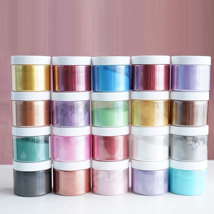 Mica Metallic Powder Pigment Art Craft DYI Epoxy Resin Pearl Color ...
