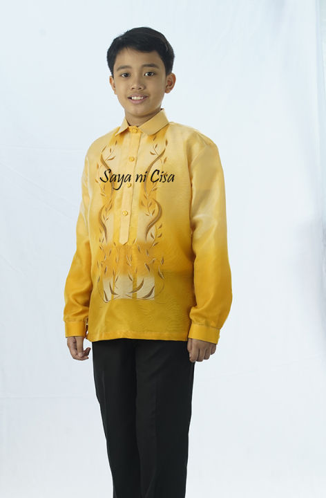 Barong Tagalog for Kids - Gold | Lazada PH
