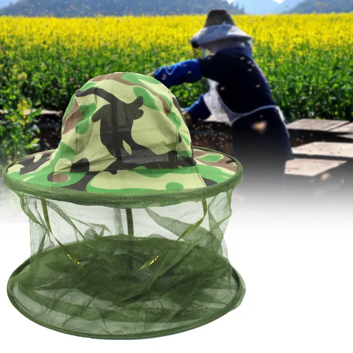 Topi Jaring Peternakan Lebah Mendaki Outdoor Memancing Anti Nyamuk ...