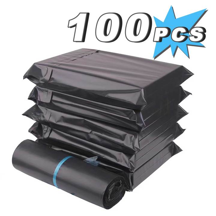 【100pcs】28x42cm Black Express bag Shipping Bag Thickened Wholesale bag ...