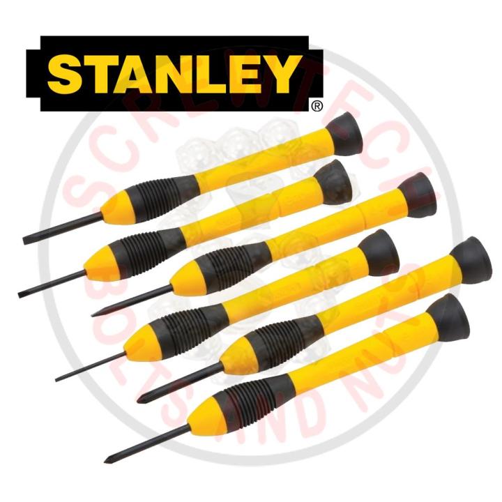 STANLEY PRECISION SCREWDRIVER SET 6pcs/yellow case | Lazada PH