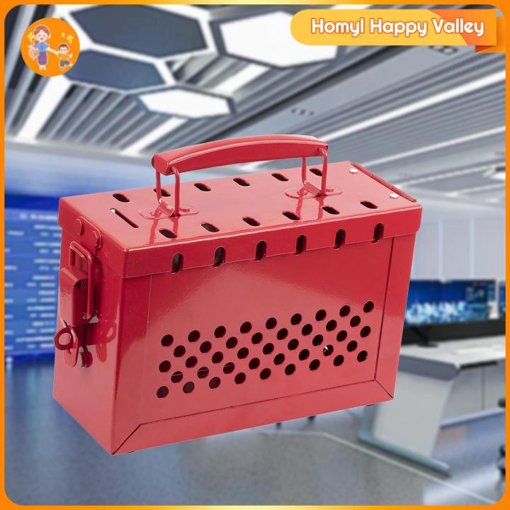 Homyl Lockout Tagout Box Lock Storage Box 12 Person Lock Out Tag Out ...