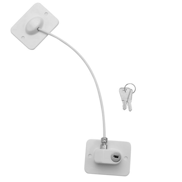 Window Restrictors with Safety Lock Cable, No Screws Required To Avoid ...