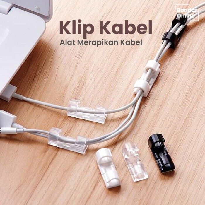 Klip Kabel Isi 20pcs Klip Kabel Organizer Cable Klip Tempel | Lazada ...