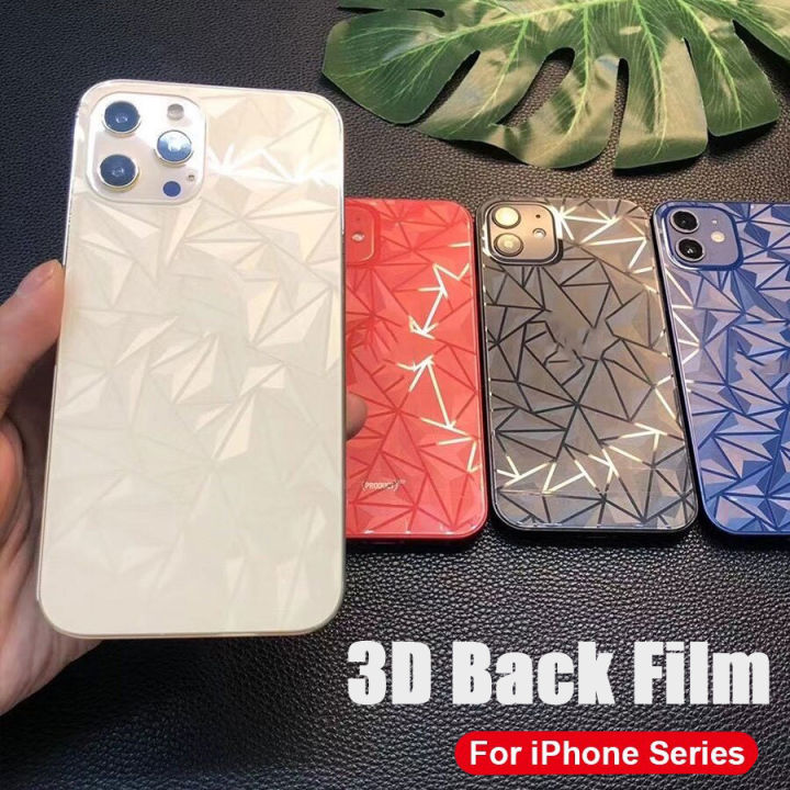 3D Clear Diamond Phone Back Sticker Film for IPhone 15 Pro Max iPhone ...