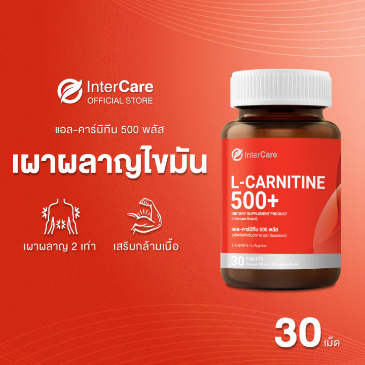 InterCare - L-carnitine 500+ แอลคาร์นิทีน อาร์คาร์จินีน | Lazada.co.th
