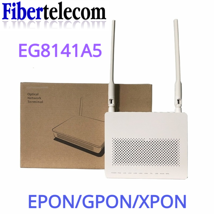 EG8141A5 Epon Gpon Xpon ONU FTTH Gigabit Modem 4g Router Bare Metal + Adapter 1GE + 3FE + 1tel ...