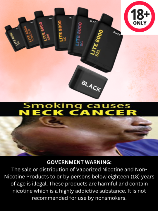 Black Lite 8000 Puffs Replacement Disposable Pod Dispo Lite 8k | Lazada PH