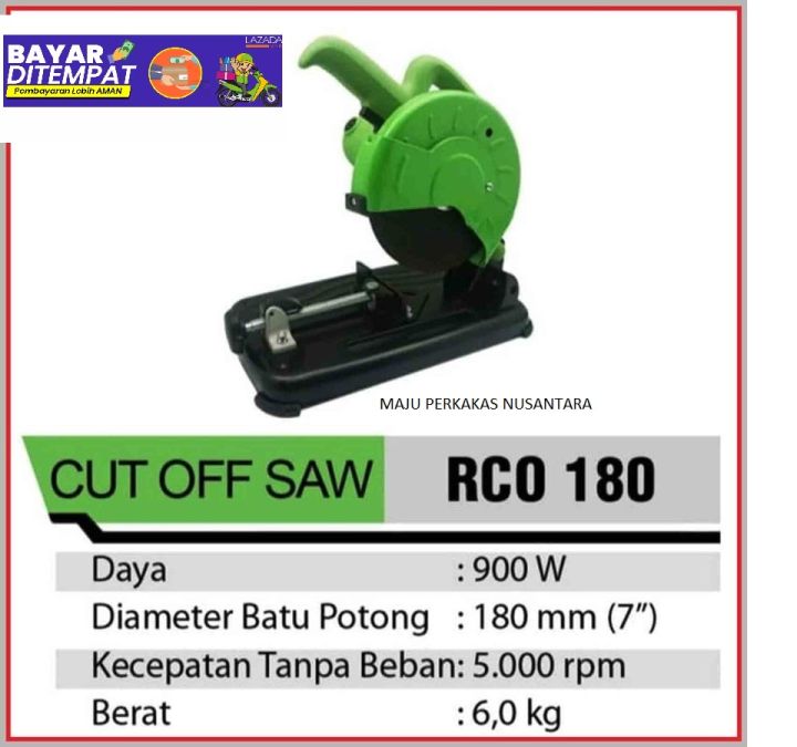 RYU CUT OFF SAW 7 Inchi RCO180 - MESIN POTONG BESI - GERGAJI BESI / Cut ...