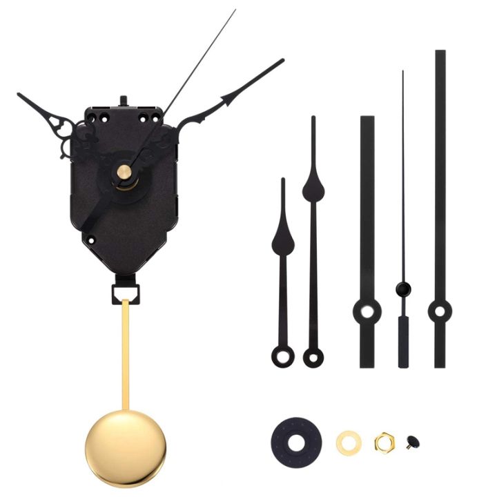 DIY Pendulum Clock Movement Mechanism with 3 Pairs Different Hands ...