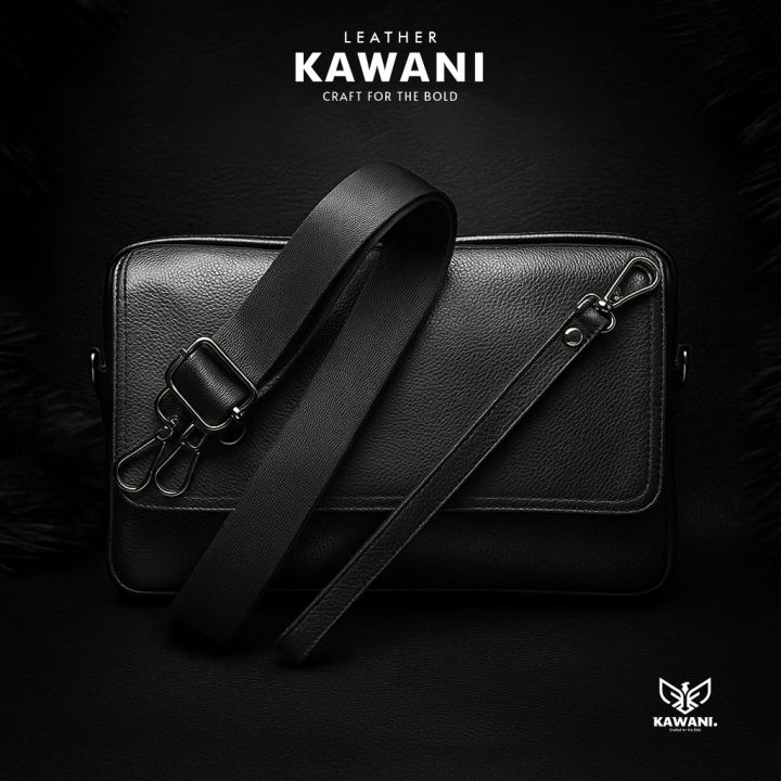 Kawani Chopper Tas Selempang Kulit Sapi Asli – Clutch Premium Pria ...