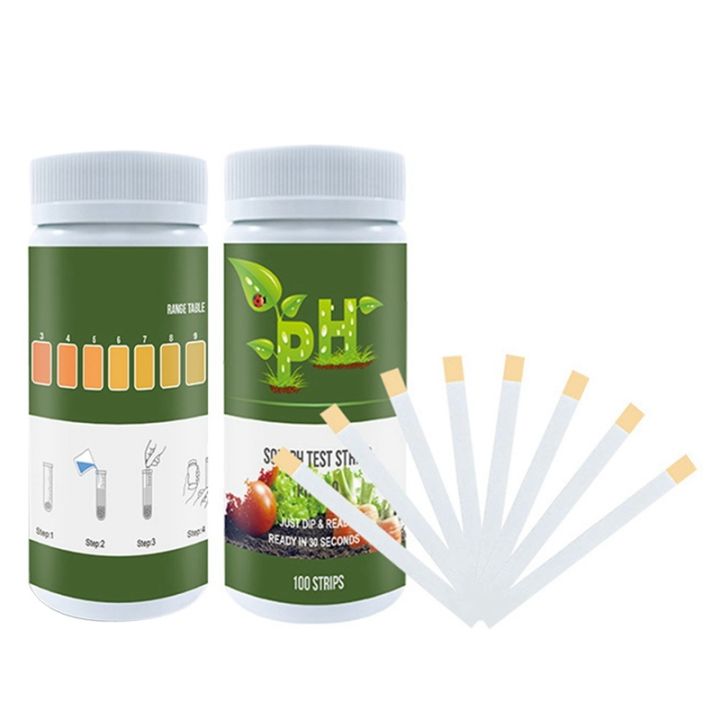Soil PH Paper Test Kit 200 Tester Strips (3.5-9 Range) for Testing ...