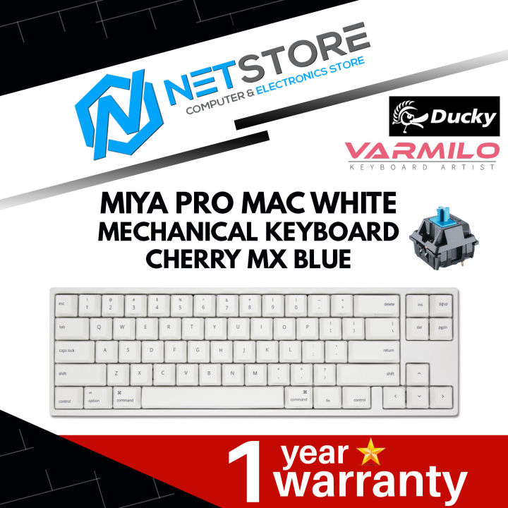 DUCKY X VARMILO MIYA PRO MAC WHITE MECHANICAL KEYBOARD CHERRY MX BLUE ...