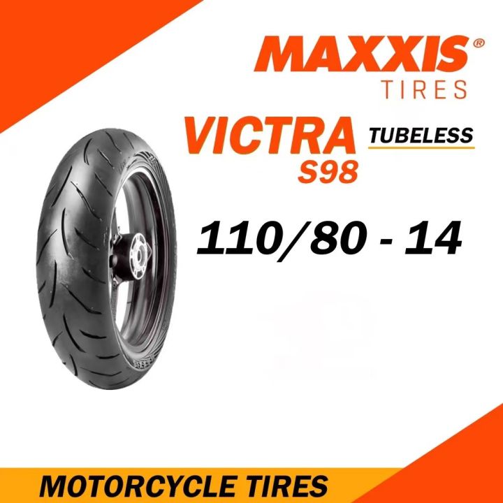 888 Maxxis Tire 110/80 by 14 Victra S98 Motorcycle Tire Tubeless ...