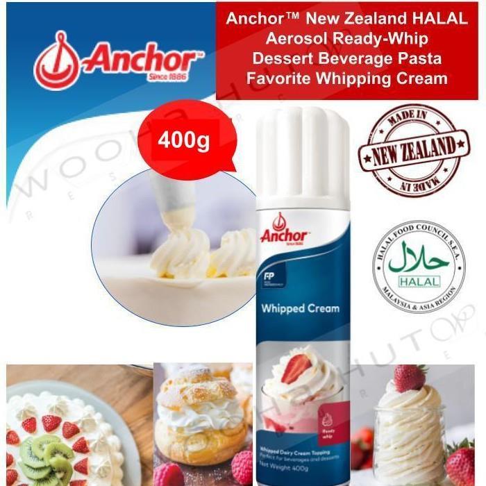 Anchor™️ New Zealand HALAL Aerosol Ready-Whip Dessert Beverage Pasta ...