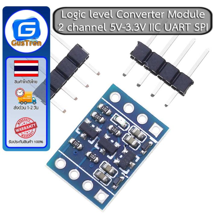 Logic level Converter Module 2 channel 5V-3.3V IIC UART SPI | Lazada.co.th Logic level Converter Module 2 channel 5V-3.3V IIC UART SPI | Lazada.co.th