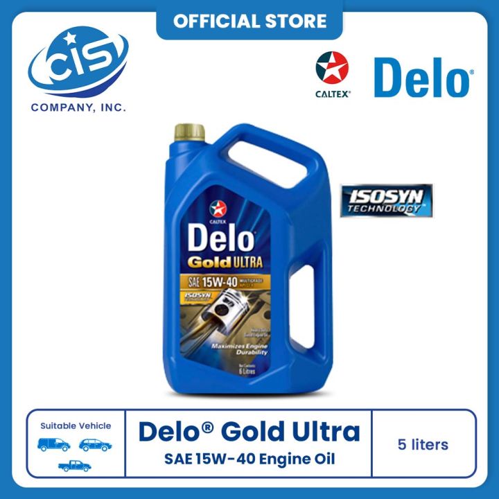 Delo® Gold Ultra SAE 15W-40 Engine Oil - 5 Liters | Lazada PH