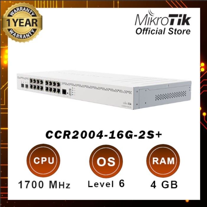 MikroTik CCR2004-16G-2S+ Cloud Core Router CCR 2004 16G 2S+ | Lazada ...
